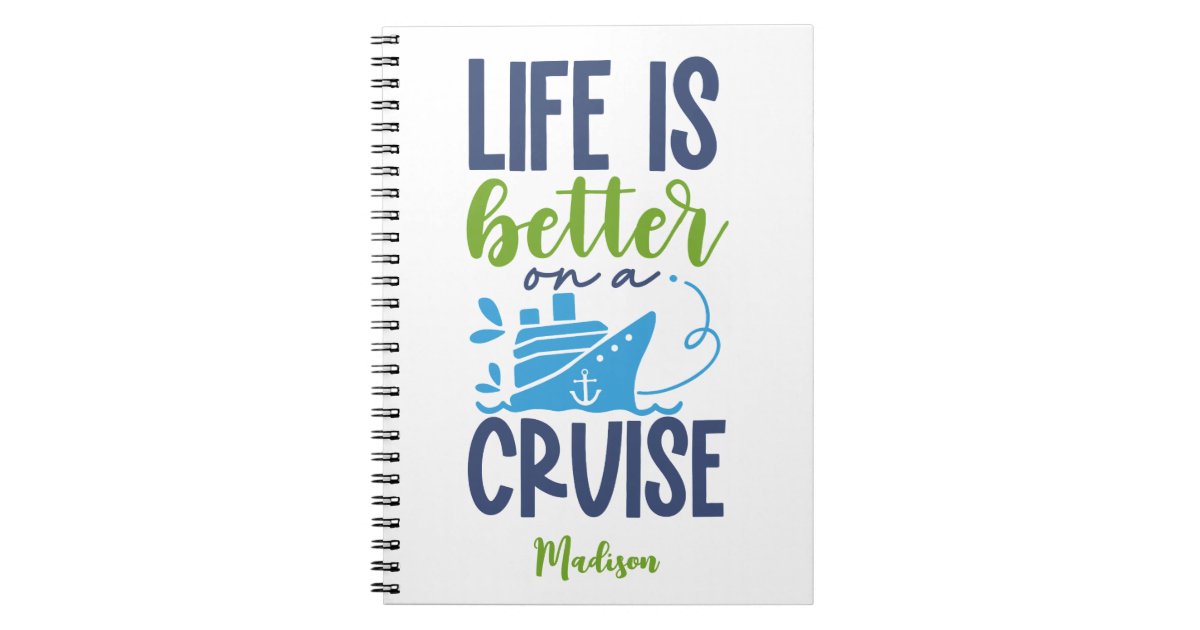 Custom Name Cruise Notebook | Zazzle