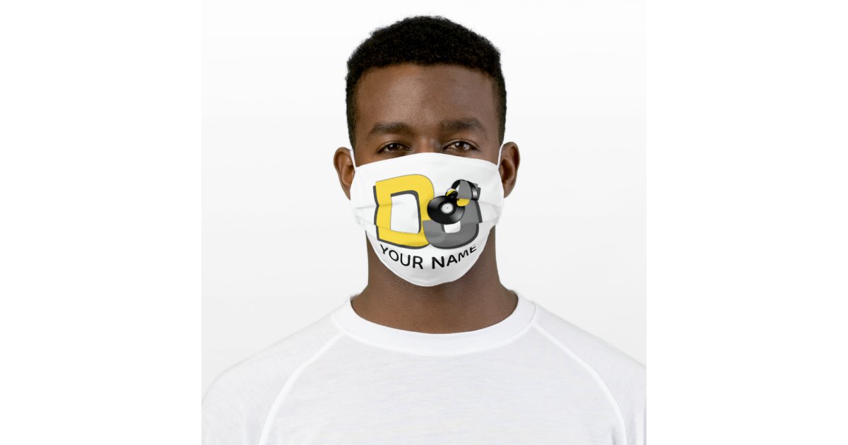 Custom name DJ face mask | Zazzle