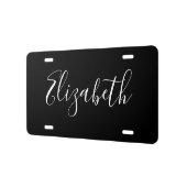 Custom Name Elegant Signature License Plate | Zazzle
