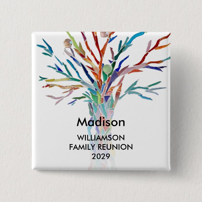 Custom Name Family Reunion Badge Button | Zazzle.com