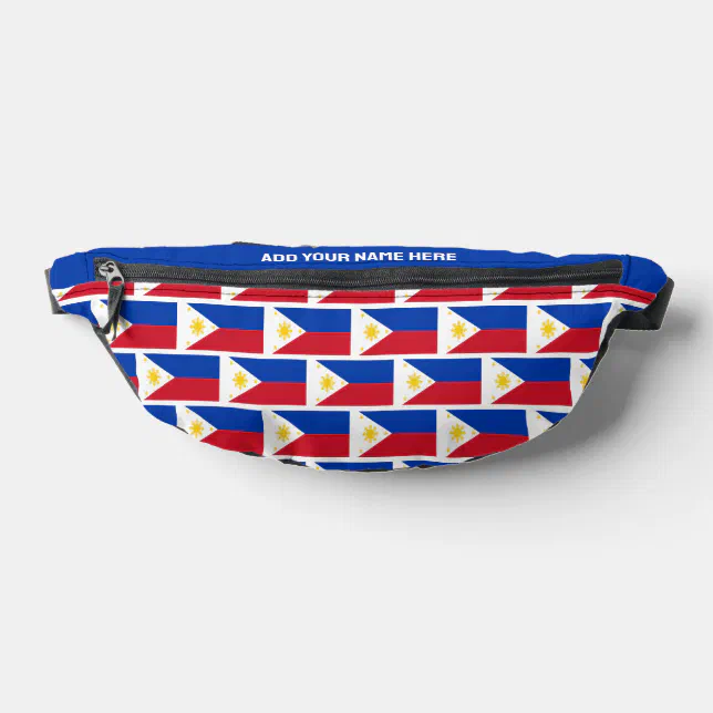 Custom Name FILIPINO FLAG OF THE PHILIPPINES Fanny Pack | Zazzle