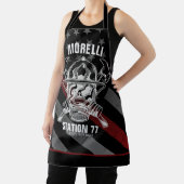 Custom NAME Firefighter Fire Department Station Apron | Zazzle