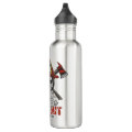 Custom NAME Firefighter First In Last Out Fireman Stainless Steel Water ...