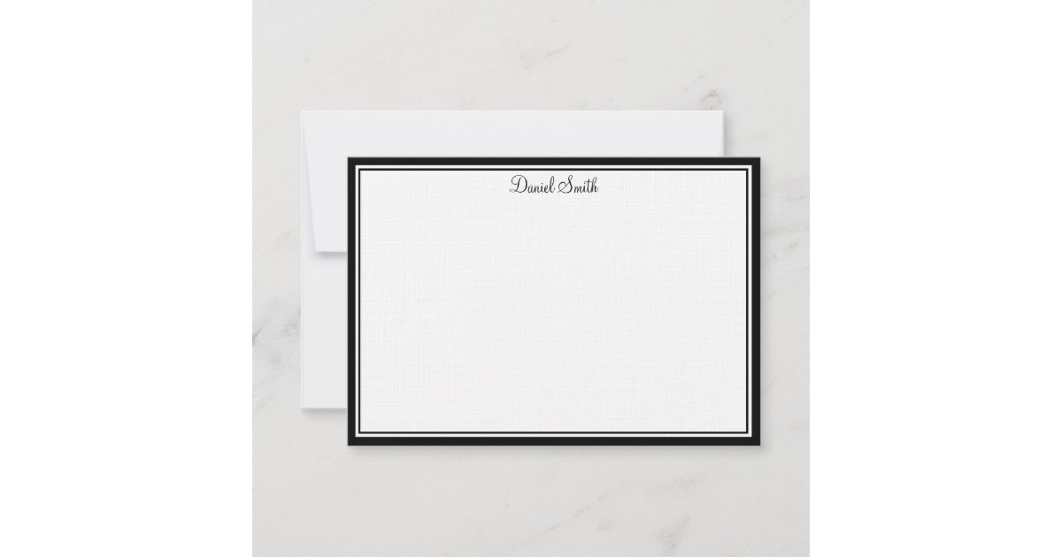 Custom Name Flat Note Card Zazzle custom-name-flat-note-card-zazzle