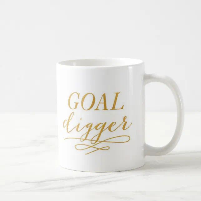 Custom Name Goal Digger Mug | Zazzle