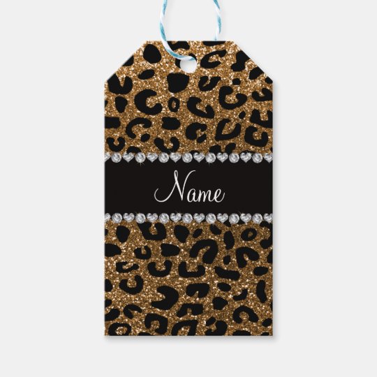 Custom Name Gold Glitter Leopard Print Gift Tags Zazzle custom-name-gold-glitter-leopard-print-gift-tags-zazzle