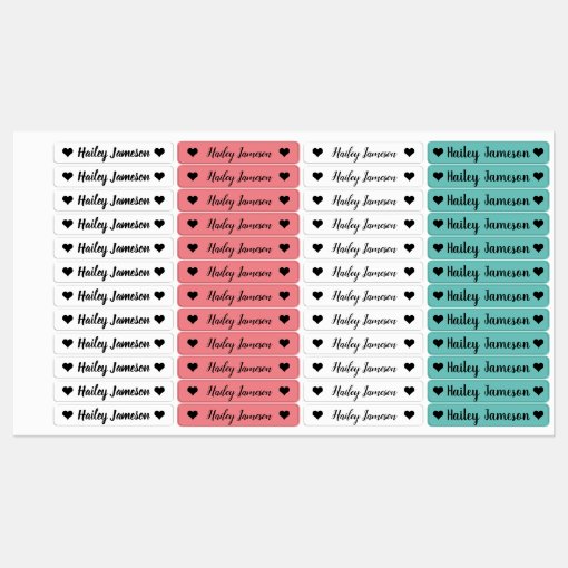 Custom Name kids Clothing Labels, daycare labels | Zazzle