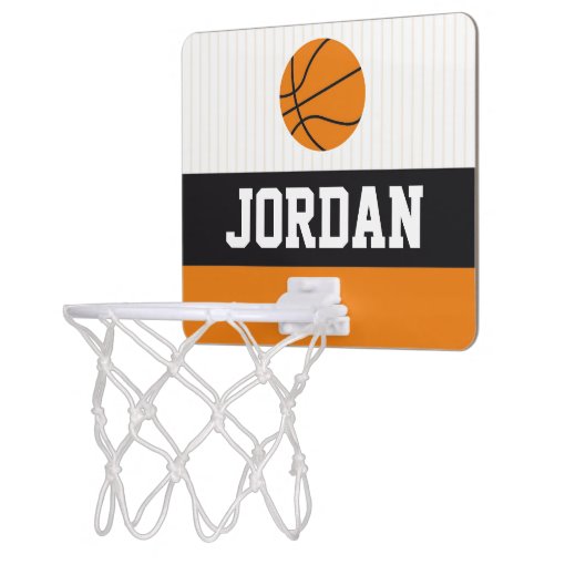 Custom name Mini Basketball Hoop | Zazzle