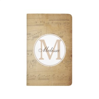 Custom Name Music Notebook | Zazzle