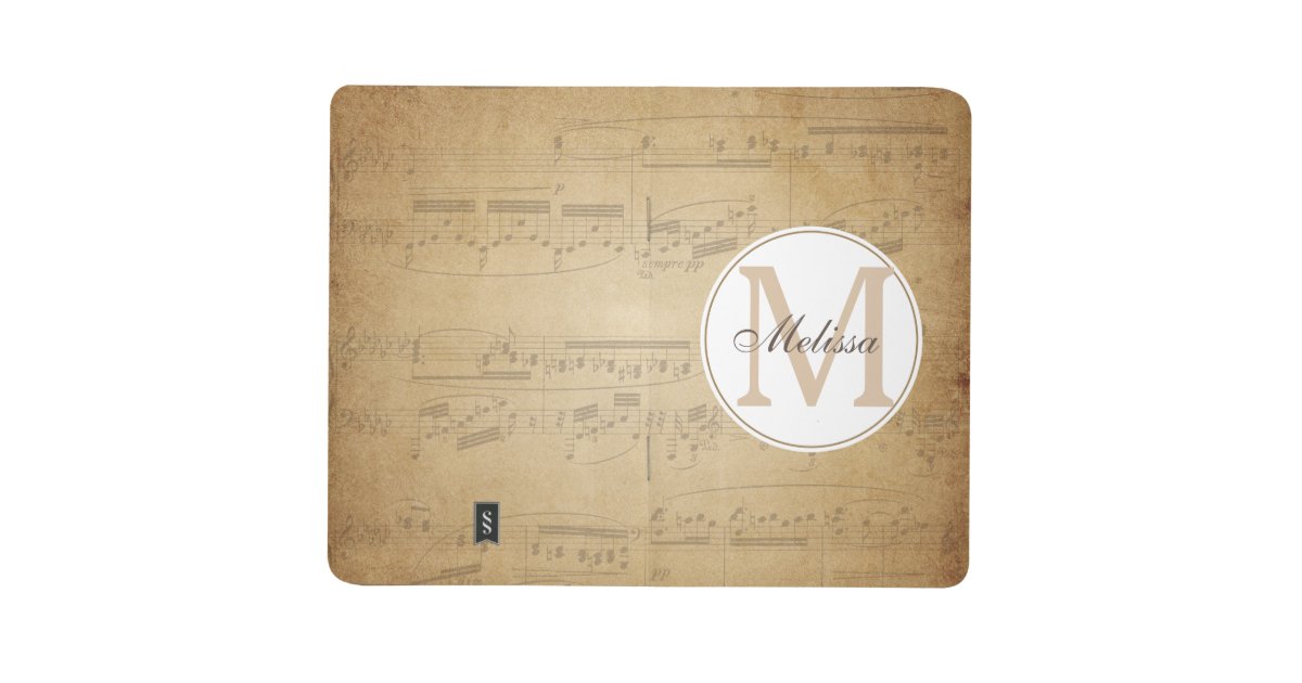 Custom Name Music Notebook | Zazzle