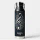 Custom Name Musical Clef Note Water Bottle | Zazzle