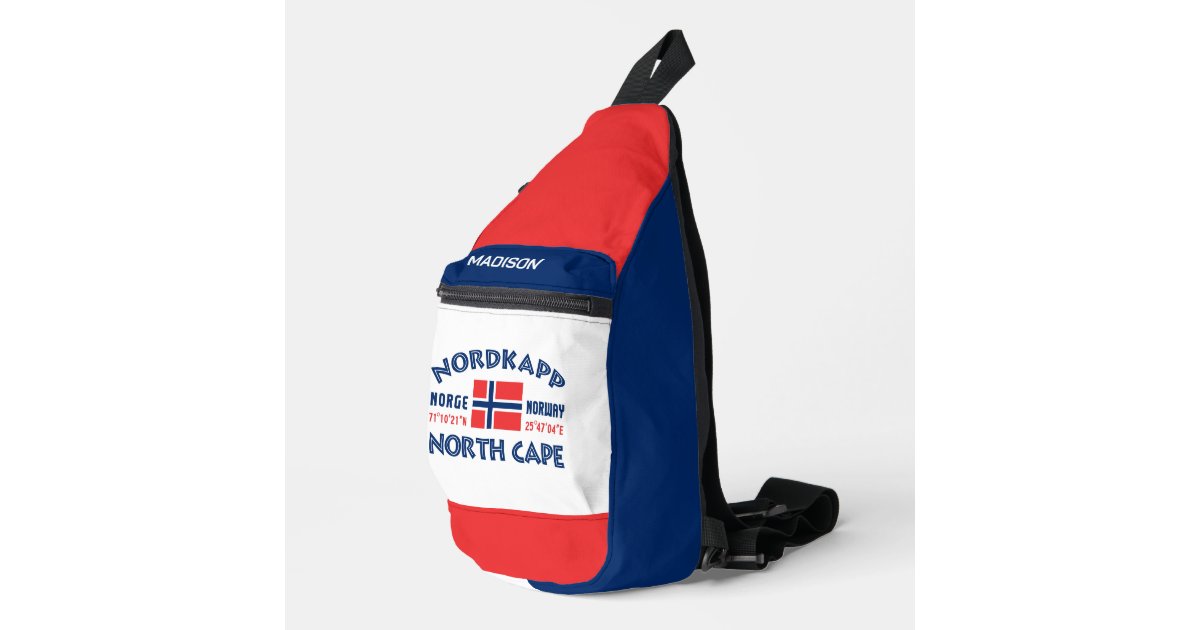 Custom Name Nordkapp Norway Sling Bag | Zazzle