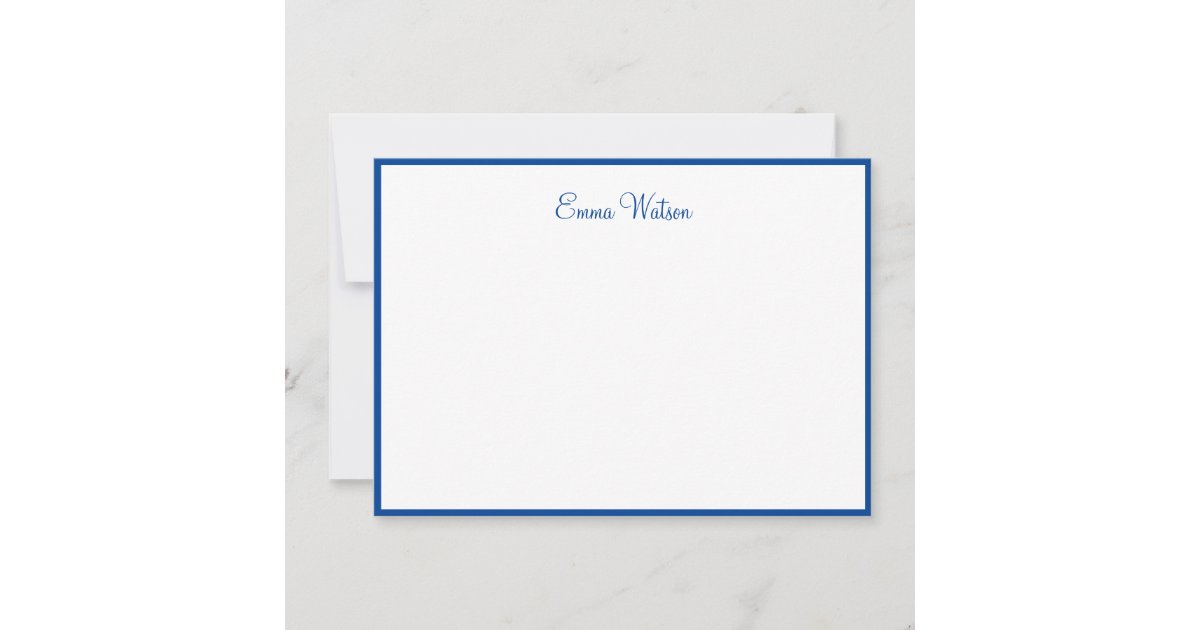 Custom Name Note Card | Zazzle