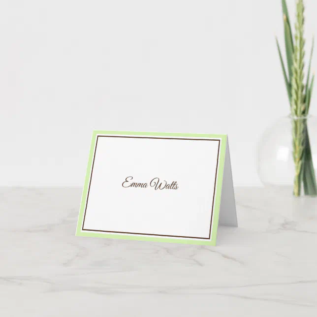 Custom Name Note Card | Zazzle