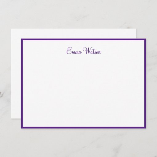 Custom Name Note Card | Zazzle