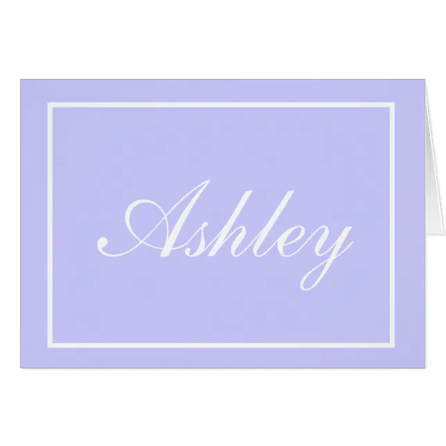 Custom Name Note Cards | Zazzle