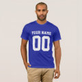 Custom Name Number Men's Football T-Shirt | Zazzle