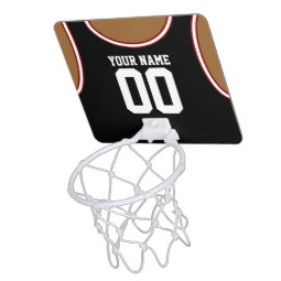 Custom Name/Number Mini Basketball Hoop | Zazzle