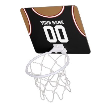 Custom Name/Number Mini Basketball Hoop | Zazzle