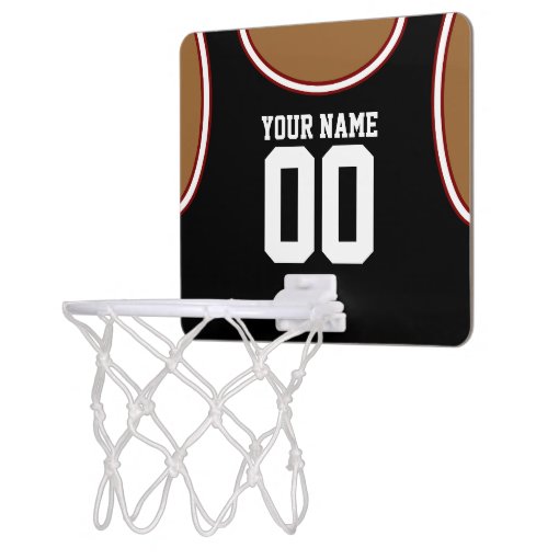 Custom Name/Number Mini Basketball Hoop | Zazzle