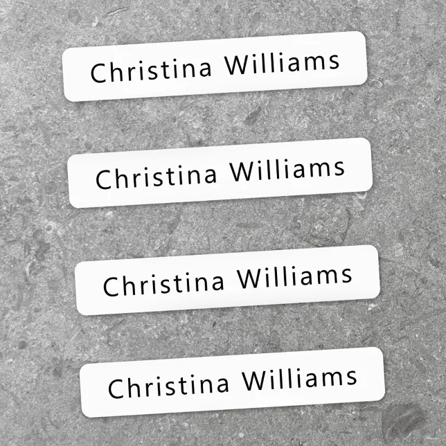 Custom name or company name fabric clothing labels | Zazzle