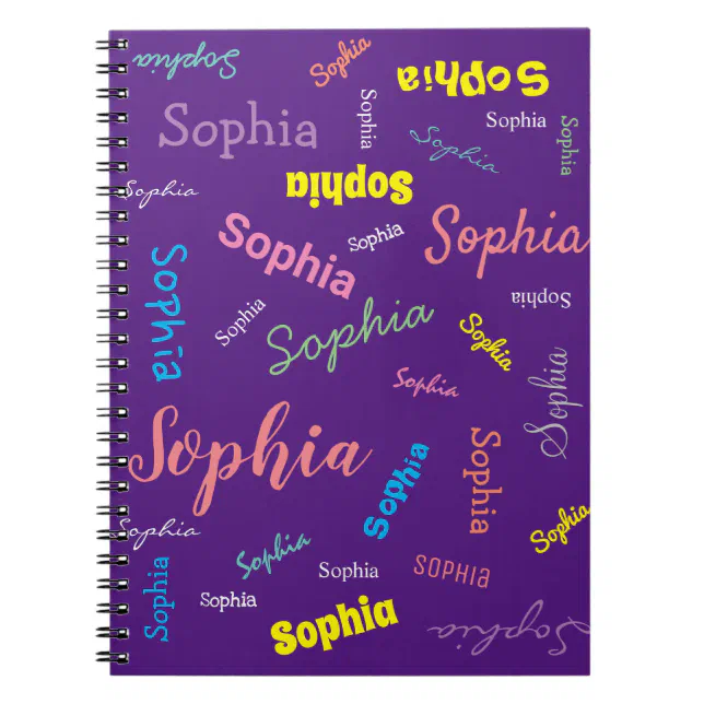 Custom Name Personalized Girl Notebook | Zazzle