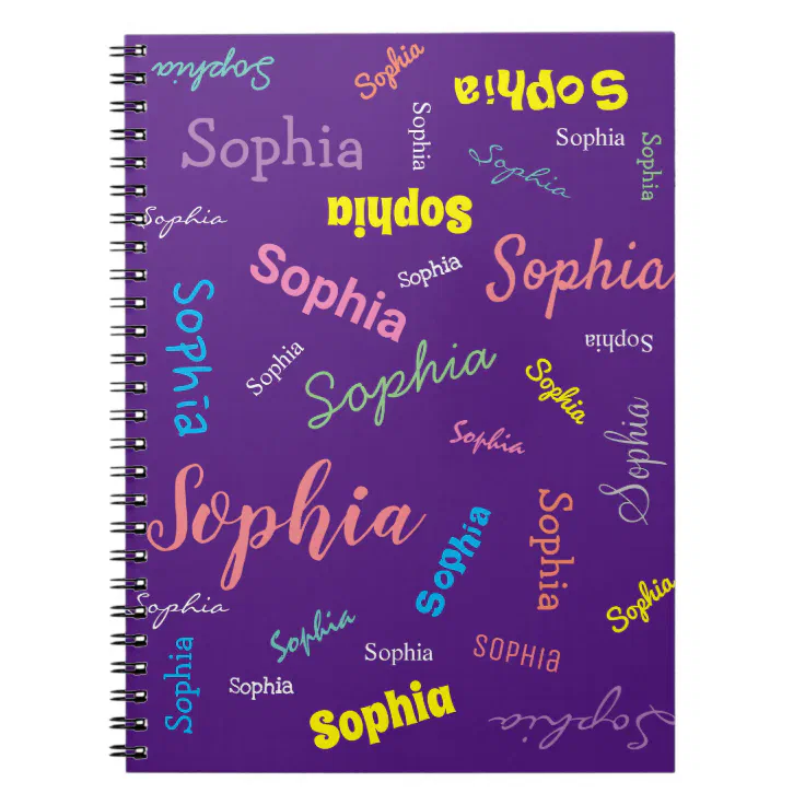 Custom Name Personalized Girl Notebook | Zazzle
