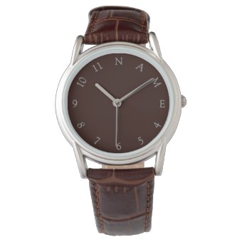 Custom Name Personalized Mens Classic Wrist Watch | Zazzle