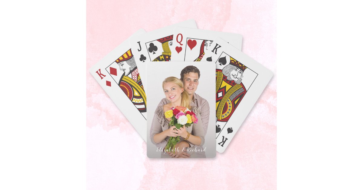 Custom Name Photo Playing Cards | Zazzle