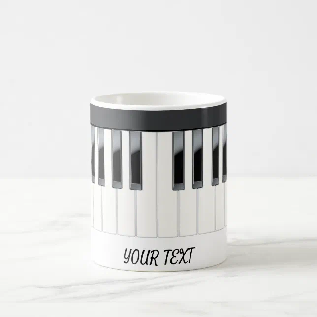 Custom Name Piano Keys Keyboard Coffee Mug | Zazzle