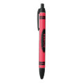 Custom Name Scarlet Red Crayon Black Ink Pen | Zazzle
