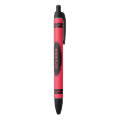 Custom Name Scarlet Red Crayon Black Ink Pen | Zazzle