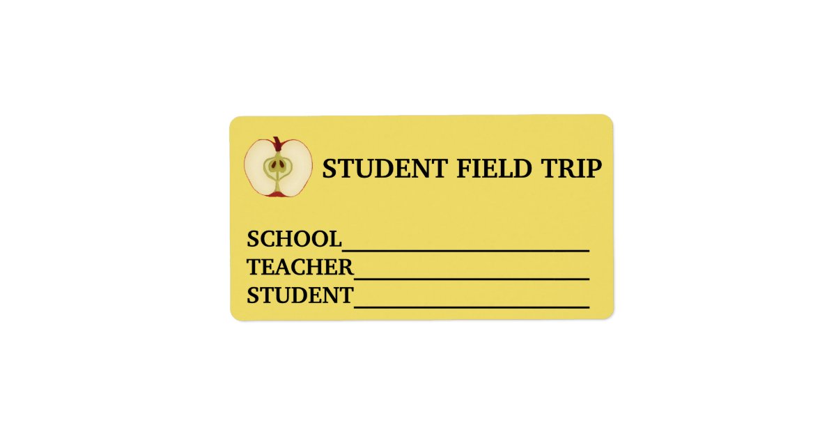 Custom Name School Field Trip Sticker | Zazzle