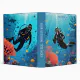 Custom Name Scuba Diver 3 Ring Binder | Zazzle