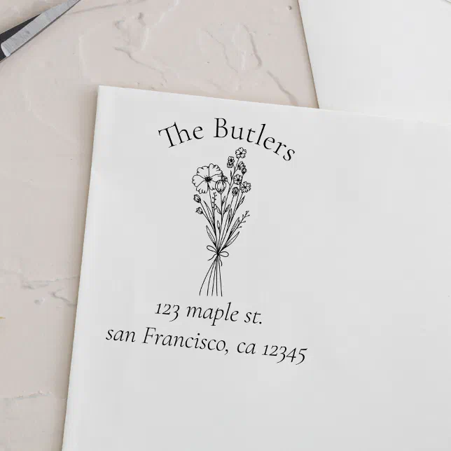 Custom Name Self Inking Return Address Stamp | Zazzle