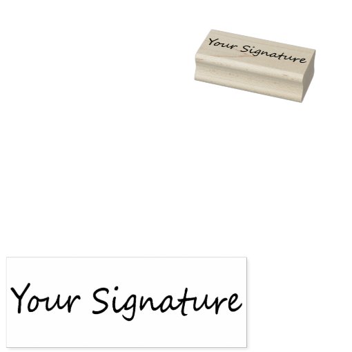 Custom Name Signature Personalized Rubber Stamp | Zazzle