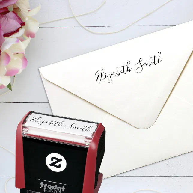 Custom Name Signature Self-inking Stamp | Zazzle