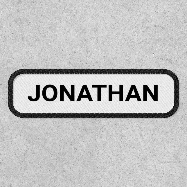 Custom Name Simple Text Your Words Patch | Zazzle