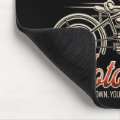 Custom NAME Skeleton Motorcycle Cycle Shop Mouse Pad | Zazzle