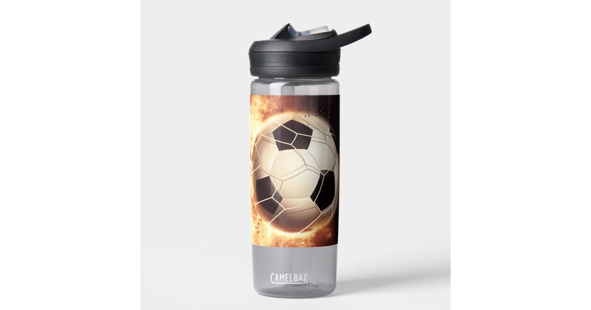 Custom Name Soccer Goal Water Bottle | Zazzle