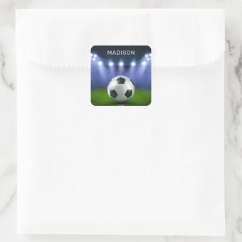 Custom name Soccer Stadium stickers | Zazzle