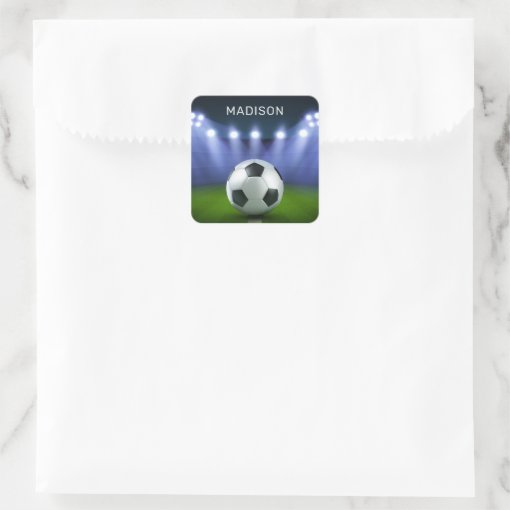 Custom name Soccer Stadium stickers | Zazzle