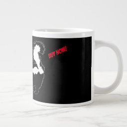 Custom Name Social Distancing Service Dog Skunk Giant Coffee Mug | Zazzle