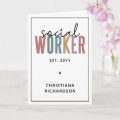 Custom Name Social Worker graduation Card | Zazzle