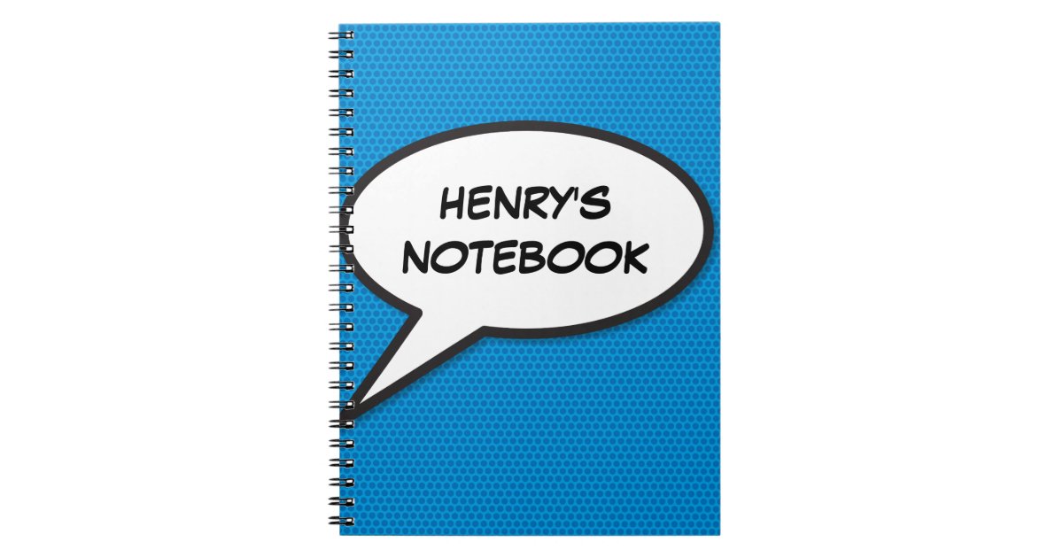 Custom Name Speech Bubble Retro Comic Book | Zazzle