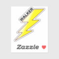 Custom Name Sticker (Lightning Bolt) for Kids | Zazzle