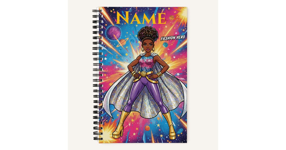 Custom Name Supernova Style Notebook | Zazzle