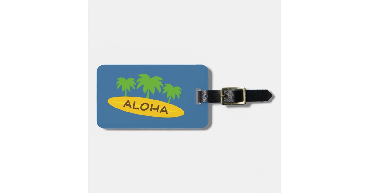 Custom name surfing theme travel luggage tags | Zazzle