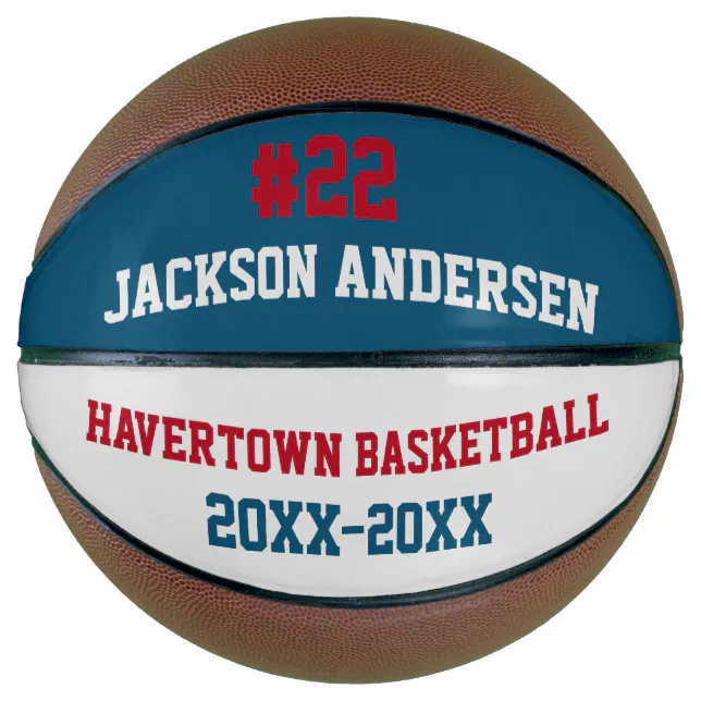 Custom Name Team and Number | Basketball | Zazzle