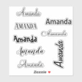 Custom Name Template Sticker | Zazzle